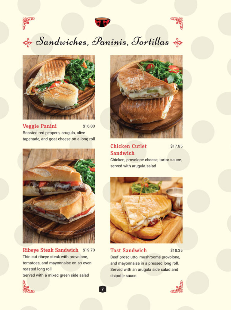 Menu - Cafe-bubamara